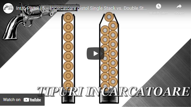 Intro Pistol | 5 – Incarcatoare pistol Single Stack vs. Double Stack ...