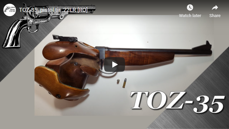 TOZ-35: pistol de tir .22LR – arme vechi
